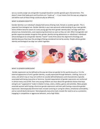 Sex Gender And Sexuality A Summarized Explanation PDF
