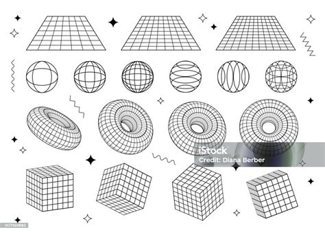 검은색 선 그래픽 요소 집합 기하학적 형태의 다각형 모델 와이어프레임 벡터 모델 3차원 형태에 대한 스톡 벡터 아트 및 기타 이미지 3차원 형태 그래픽 디자이너 0명