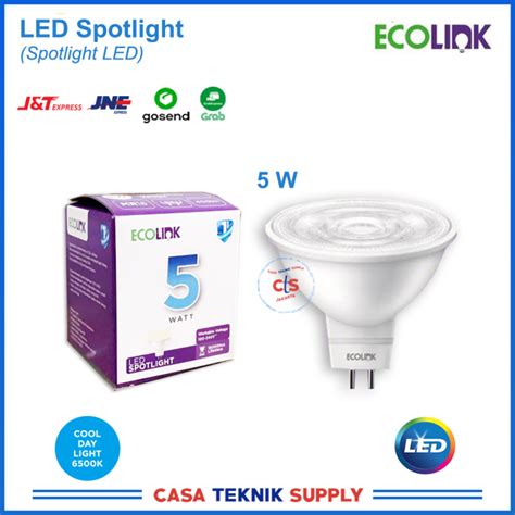 Ecolink Led Spot Light Mr16 5watt 3000k Lazada Indonesia