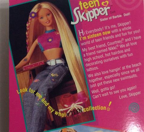 Teen Skipper Sister Of Barbie All Grown Up Doll 1996 17351 Vintage New