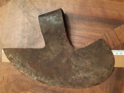 Hache Coupe Marc Outil Ancien De Chais Fer Forg Eur Picclick Fr