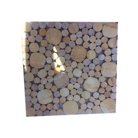 Decorative Natural Mosaic Sandstone Wall Cladding Thickness 25 Mm At