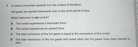 Physics 0625 Mcq Help I Know The Answer Is C But I Didn T Understand