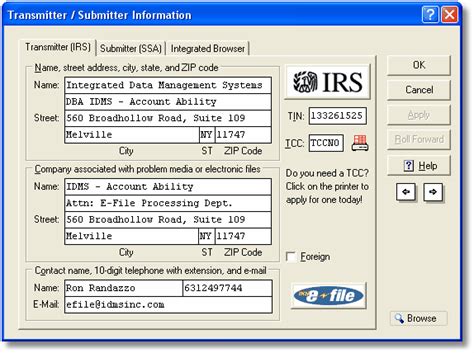 Transmitter Information Transmitters Of Information Returns 1098