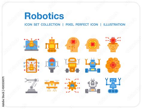 Robotics Icons Set UI Pixel Perfect Well Crafted Vector Thin Line Icons The Illustrations Are