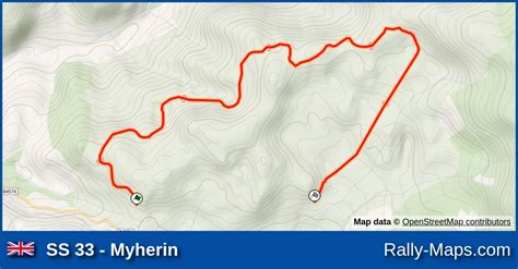 Ss 33 Myherin Stage Map Welsh International Rally 1982 Brc 🌍