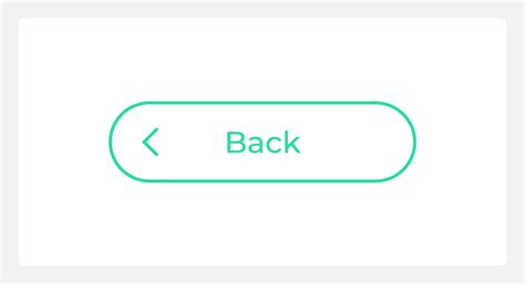 Hover Back Button Ui Element Template Editable Isolated Vector Dashboard Component Flat User