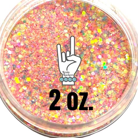 Bubble Gum Glow Sparkle Rainbow Glow In The Dark Pixie For Poxy Medium Chunky Glitter Mix Michaels