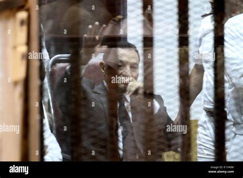 Cairo Egypt 21st May 2014 Egyptian Former President Hosni Mubarak