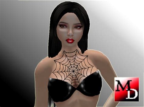 Second Life Marketplace Spider Web Chest Tattoo Female