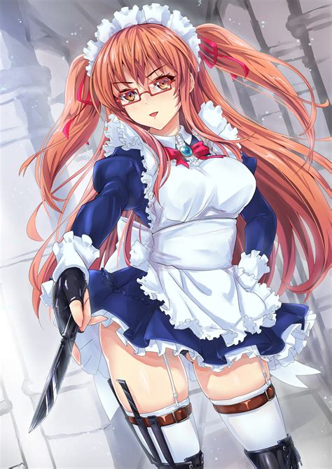 Fondos de pantalla ilustración pelirrojo pelo largo Anime Chicas