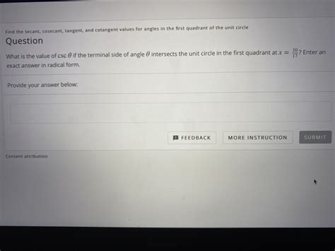Answered What Is The Value Of Csc If The Bartleby