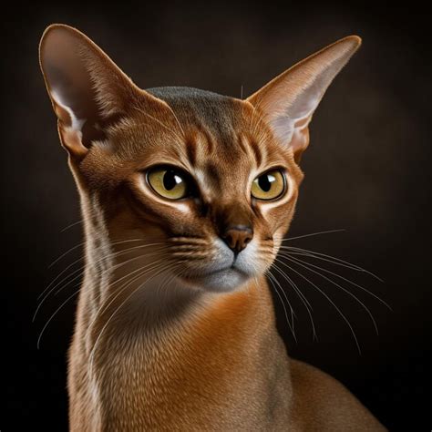 En Esta Imagen Se Muestra Un Gato Con Ojos Amarillos Foto Premium