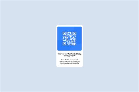 Qr Code Component Challenge With Html And Css Coding Challenge Solution