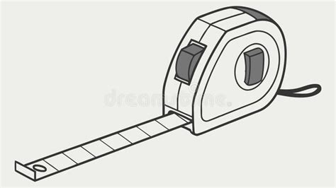 Retractable Tape Measure Measurement Tool Vector Vector Design Generative Ai Stock Vector
