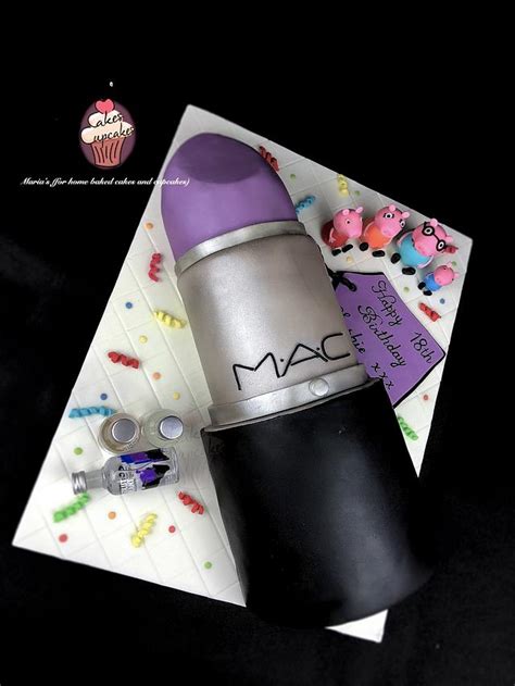 Mac Lip Stick Cake Decorated Cake By Marias Cakesdecor