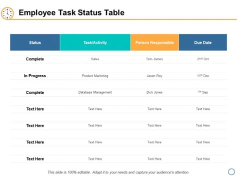 employee status powerpoint templates slides and graphics