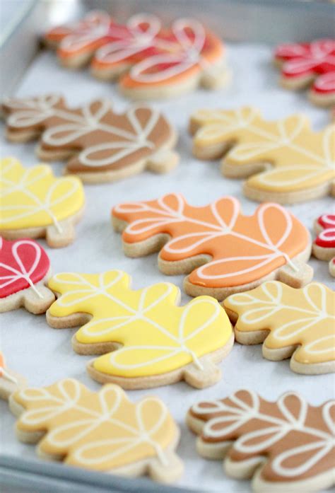 Leaf Decorated Cookies Sweetopia Sweetopia