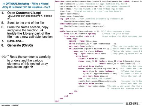 Ppt Filling Nested Arrays With Values From Tables Powerpoint Presentation Id3392039