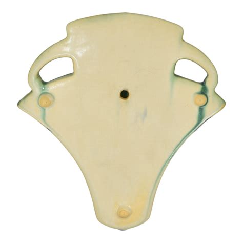 Roseville Baneda Green 1932 Arts And Crafts Pottery Ceramic Wall Pocket