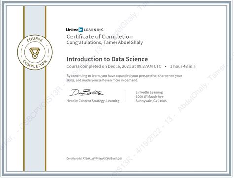 Tamer Gelany On Linkedin Introduction To Data Science Linkedin Learning 2 Linkedin Datascience