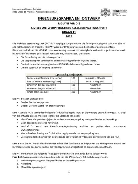 2023 Siviele Igo Pat Graad 11 Pdf