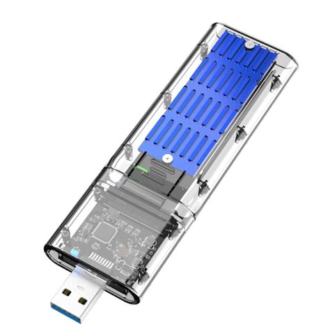 External M.2 NGFF SATA SSD Enclosure High Speed USB3.0 Gen1 5Gb/S ...