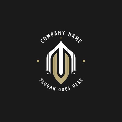 Monogram MV Letter Logo Design Vector Vector Art At Vecteezy