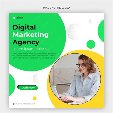 Premium Vector Marketing Agency Social Media Post Design Template