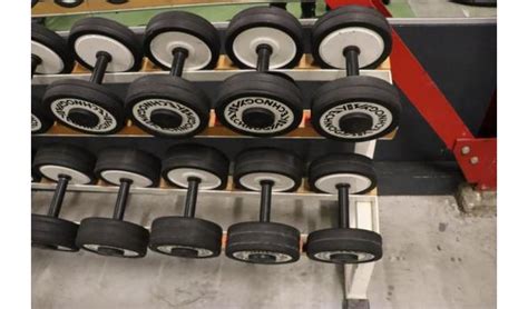 Technogym Dumbell Rek Met Alle Gewichten 4 T M 32 Kg Ca 30 Stuks
