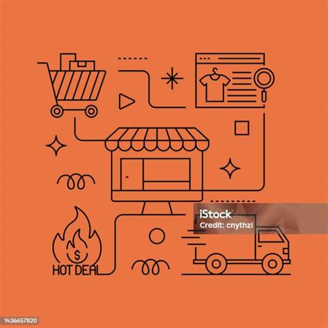 블랙 프라이데이 관련 벡터 배너 디자인 컨셉 아이콘이 있는 모던 라인 스타일 블랙프라이데이에 대한 스톡 벡터 아트 및 기타 이미지 블랙프라이데이 상점 쇼핑 Istock
