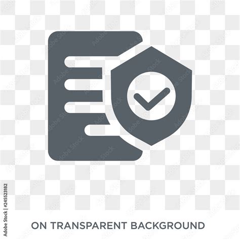Contract Coverage Icon Trendy Flat Vector Contract Coverage Icon On