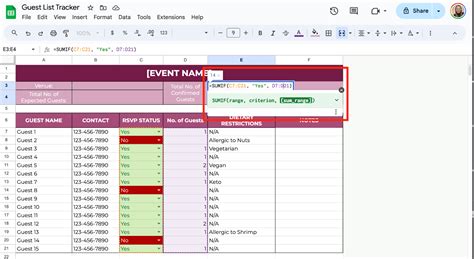 How To Build A Guest List Tracker In Google Sheets FileDrop