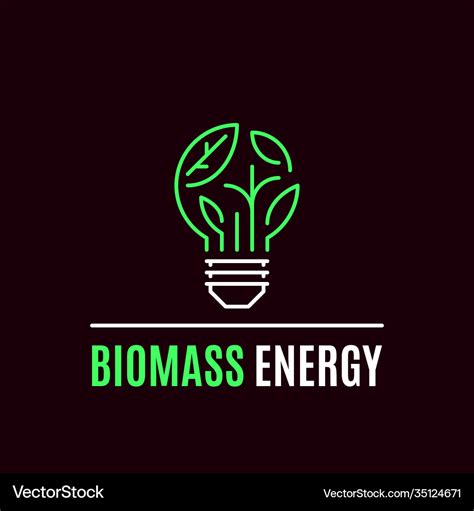 Biomass Energy Logo Template Royalty Free Vector Image
