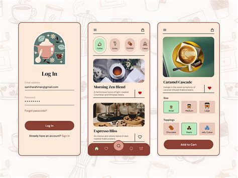Coffee Shop App Ui Design Concept 2 By Samiha Rahman For Flaidex On