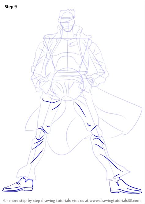 Learn How To Draw Jotaro Kujo From Jojo Jojos Bizarre Adventure Step