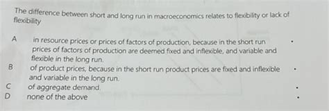 The Difference Between Short And Long Run In Studyx