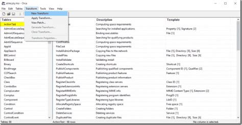 Edit An Msi File With The Orca Msi Editor 4sysops