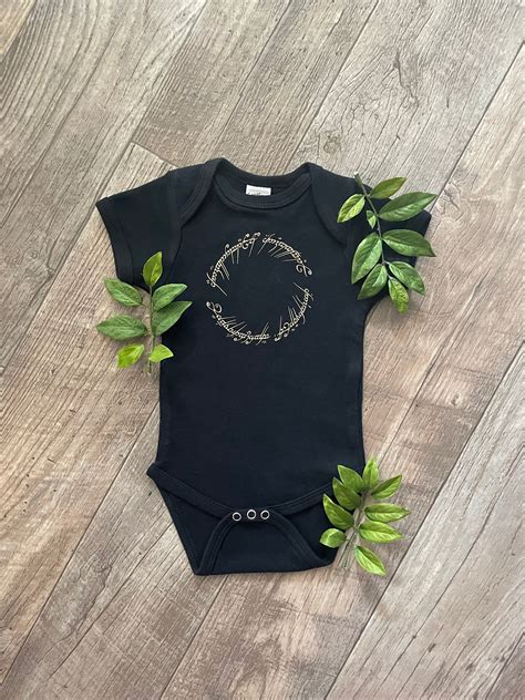 Lord Of The Rings Onesie Ring Of Power The Hobbit Baby Etsy