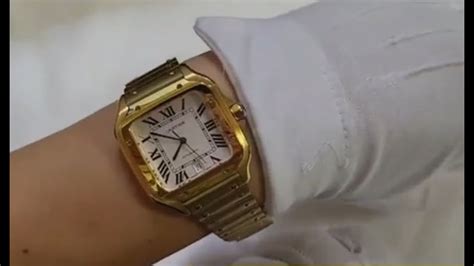 까르띠에 시계 산토스 금장 40mm 35mm Youtube