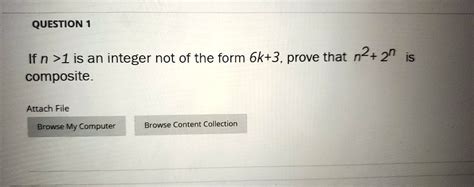 solved if n 1 is an integer not of the form 6k 3 prove that n 2