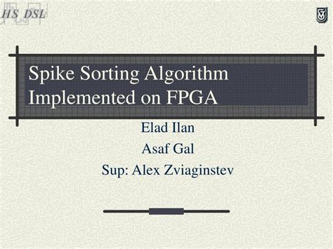 Ppt Spike Sorting Algorithm Implemented On Fpga Powerpoint Presentation Id7000658