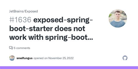 Exposed Spring Boot Starter Does Not Work With Spring Boot V300