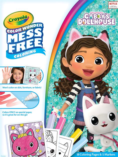 Buy CRAYOLA Color Wonder Gabby S Dollhouse Mess Free Colouring Book