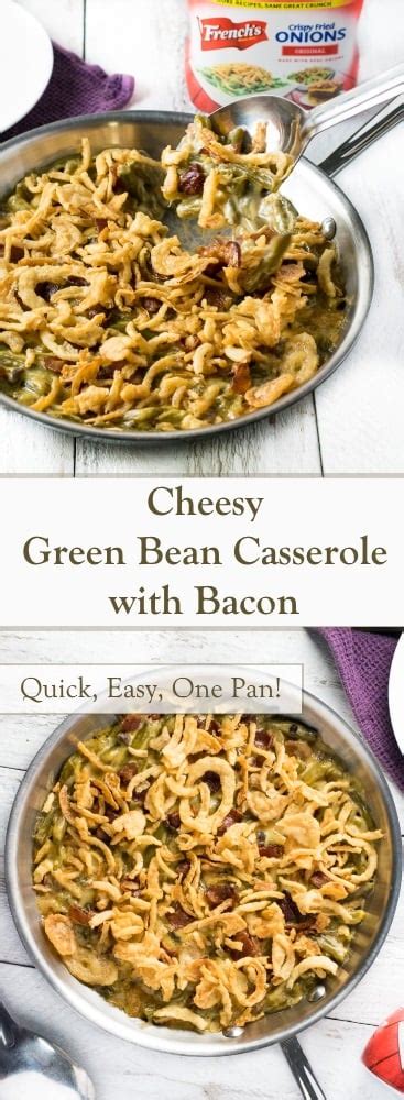 Cheesy Green Bean Casserole With Bacon Fox Valley Foodie