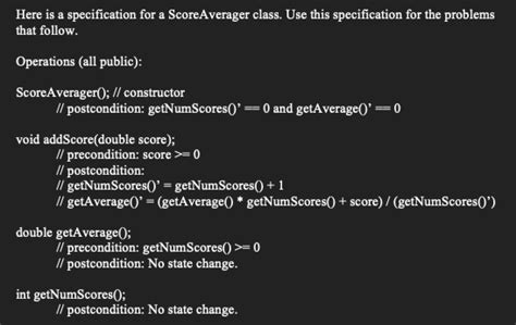 Solved Implement ScoreAverager In C Using Private Chegg