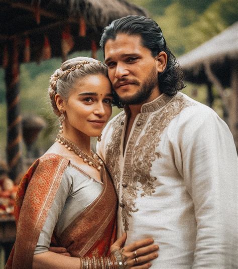 تصاویر شگفت انگیز از مراسم ازدواج جان اسنو و دنریس تارگرین