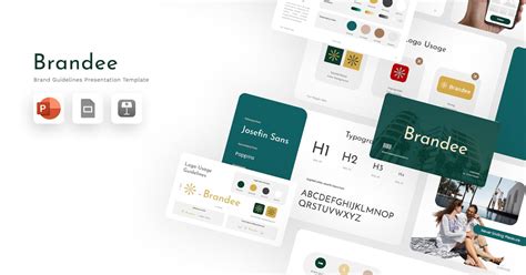 Руководство по бренду Шаблон Powerpoint Шаблоны презентаций Включая брендинг и инфографика