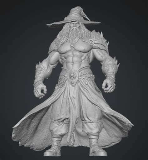 🎲 Buff Wizard・free Stl File For 3d Printing・cults