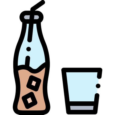 Coke Detailed Rounded Lineal Color Icon